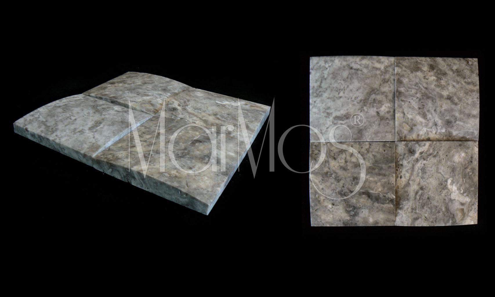 Özberk Madencilik Ltd. Şti. - 10cmx10cm 4x4 Concave Beige Marble