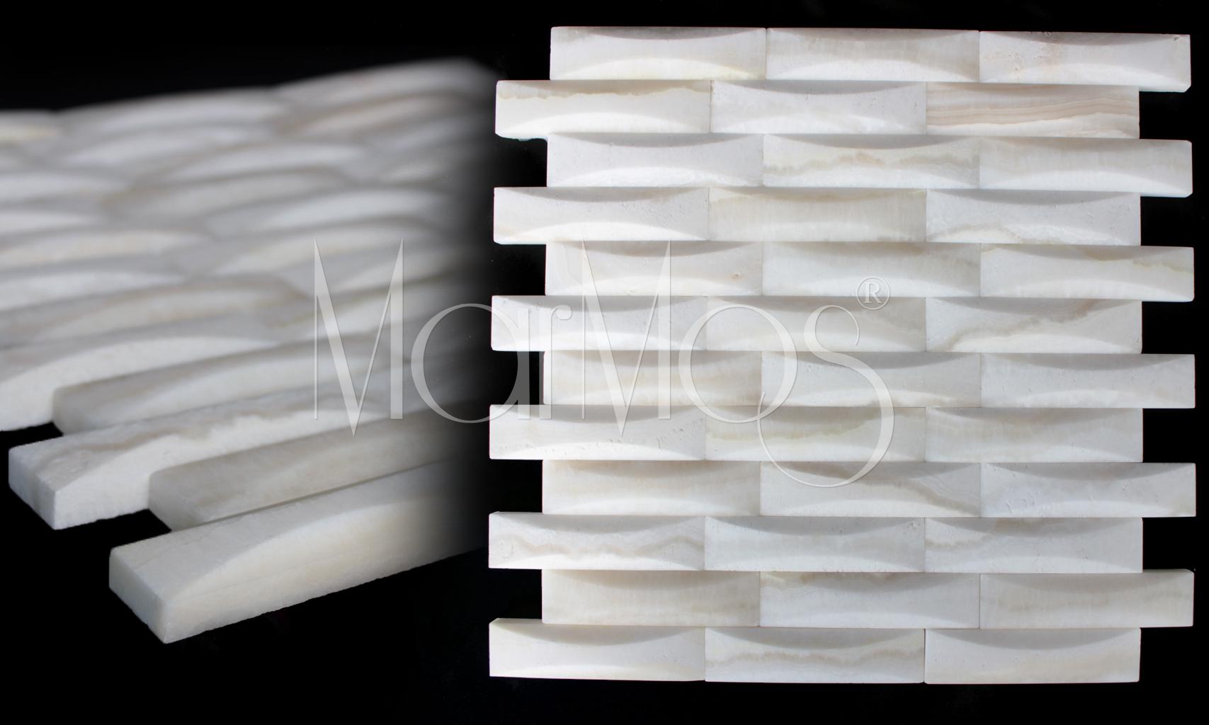 Özberk Madencilik Ltd. Şti. - 25cmx10cm 1x4 Concave Beveled Beige Marble